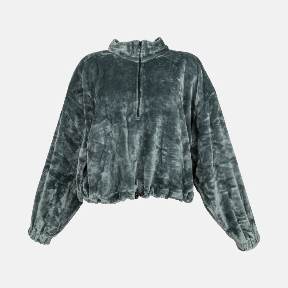 Cropped Fleece Sweater – REWORK AG