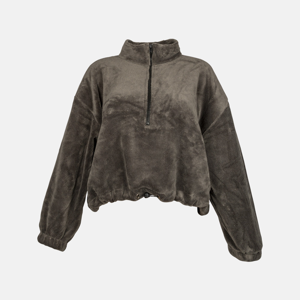 Cropped Fleece Sweater – REWORK AG