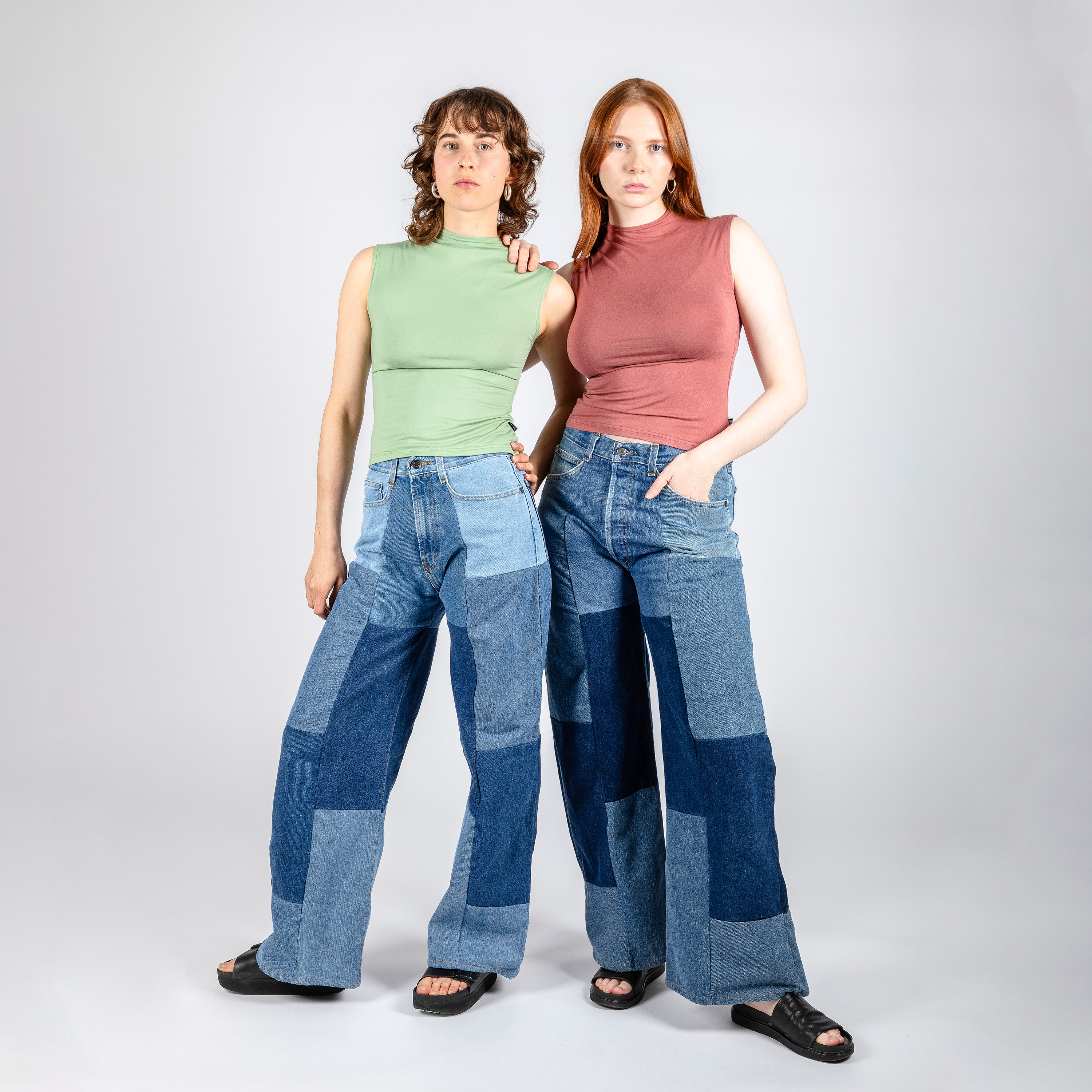 Wide Leg Patchwork Jeans – REWORK AG